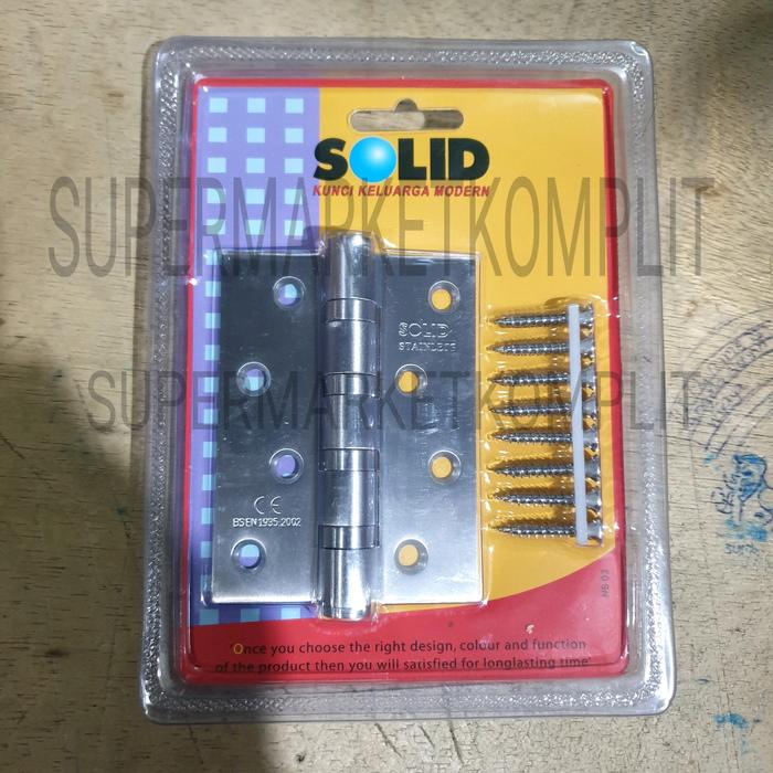 Jual engsel solid Ek 17 4x3x3 4BB ball bearing US32D engsel pintu ...