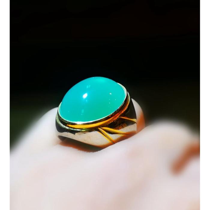 Jual Natural Batu Akik Bacan Doko Bluish Green Hejo Chroom Kristal ...