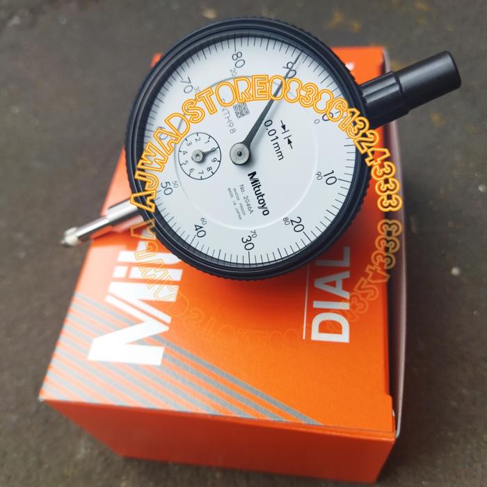 Jual mitutoyo dial indicator 2046A alat ukur kerataan kebulatan poros ...