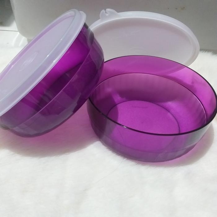 Jual Crystal Bowl Tupperware Purple 500 ml - Mangkok Tupperware (1) pcs ...