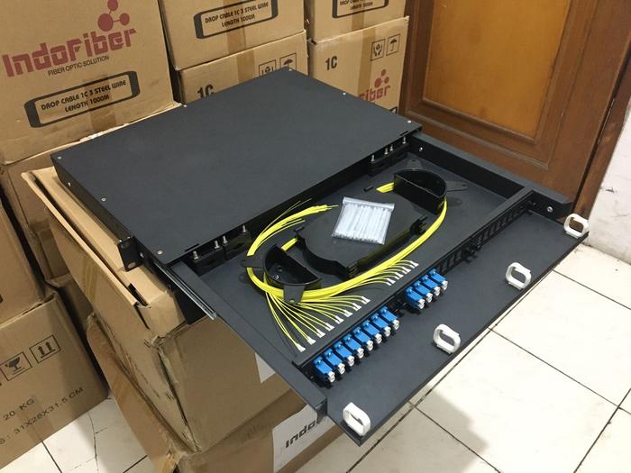 Jual OTB Rack 24 port LC singlemode + Pigtail / ODF rack 24 port LC ...