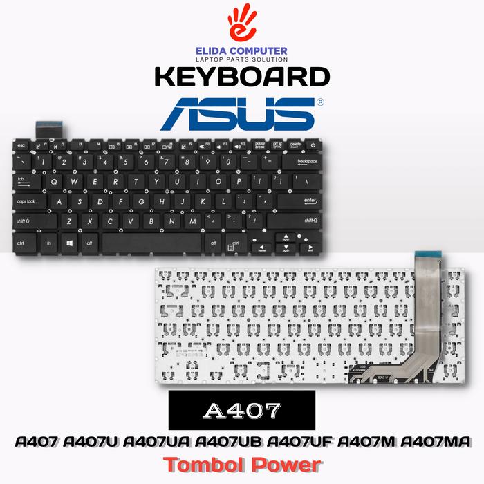 Jual Keyboard Asus Vivobook X407 X407M X407MA X407U X407UF X407UBR ...