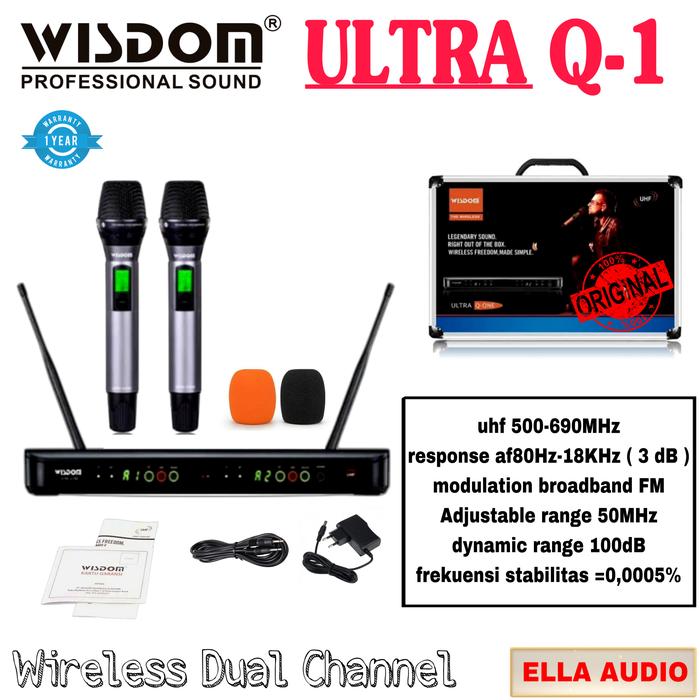 Jual Wisdom Ultra Q1 Wireless Microphone Original .. - Jakarta Pusat ...