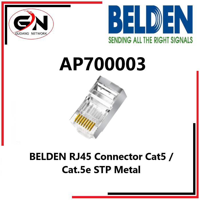Jual BELDEN RJ45 Connector Cat5 / Cat.5e STP Metal AP700003 - Jakarta ...