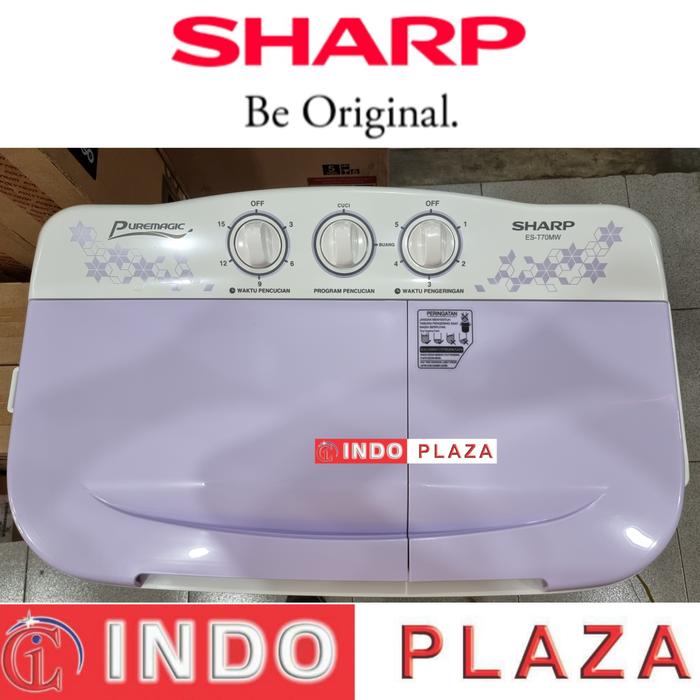 Jual Mesin Cuci Sharp 2 Tabung 7 Kg / 7kg Es-t70mw Di Seller Owl Store ...