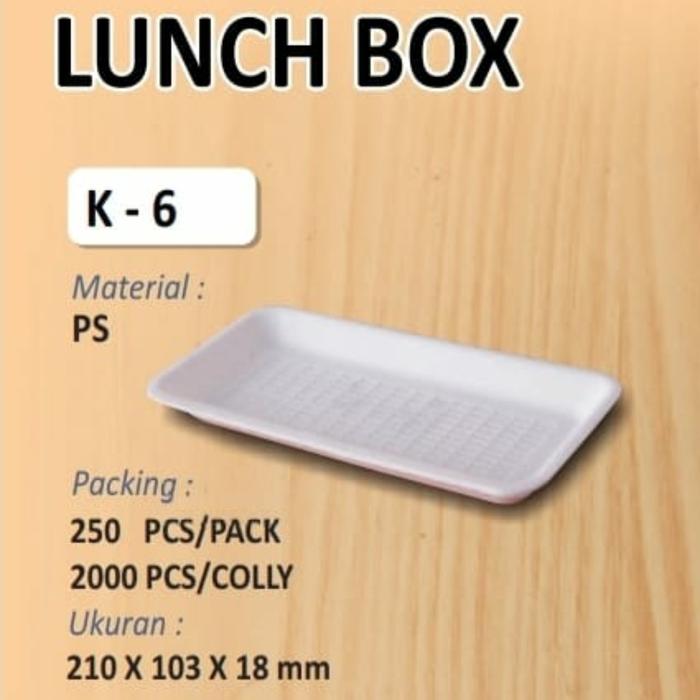 Jual Sterofoam Tray K-6 / Styrofoam KCS K 6 wadah Ikan, Daging, Buah ...
