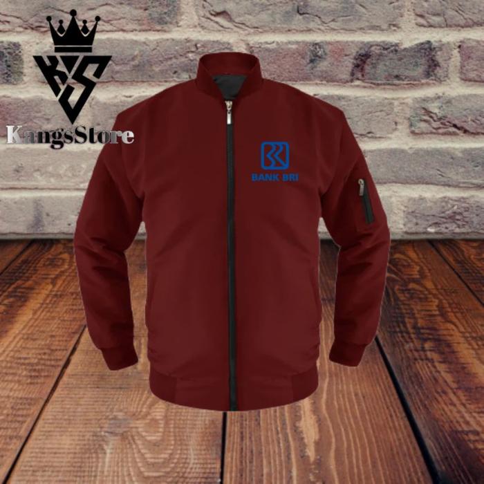 Jual Jaket Bank BRI Bordir Custom - maroon, M - Kab. Bekasi - Elmiira ...