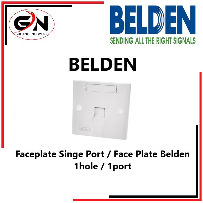 Jual Belden Faceplate Singe Port / face plate belden 1hole / 1port ...