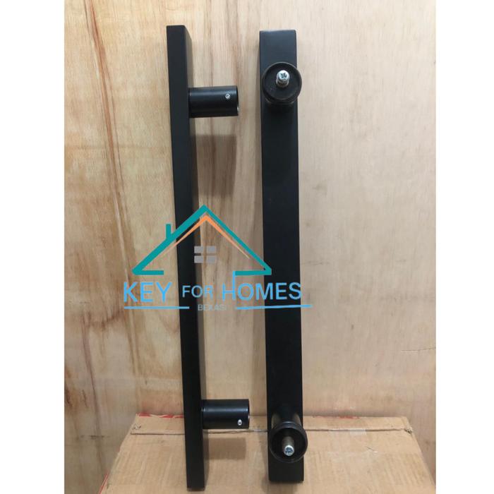 Jual Pull Handle Hitam Kotak 50 x 35 cm | Tarikan pintu Hitam As 35 ...