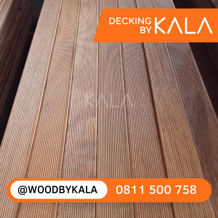 Jual Decking Kayu Merbau Solid 1,2m Papan Kolam/Pagar/Kisi, non WPC ...