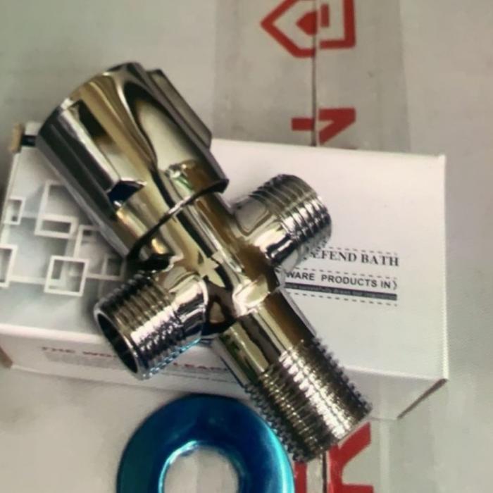 Jual Stop kran cabang kuningan/ stop kran kloset/ Stopkran T toilet - Jakarta Pusat - House of ...