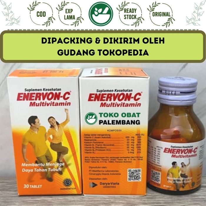 Promo ENERVON-C MULTIVITAMIN 30 TABLET ENERVON C 30 TABLET VITAMIN C ...