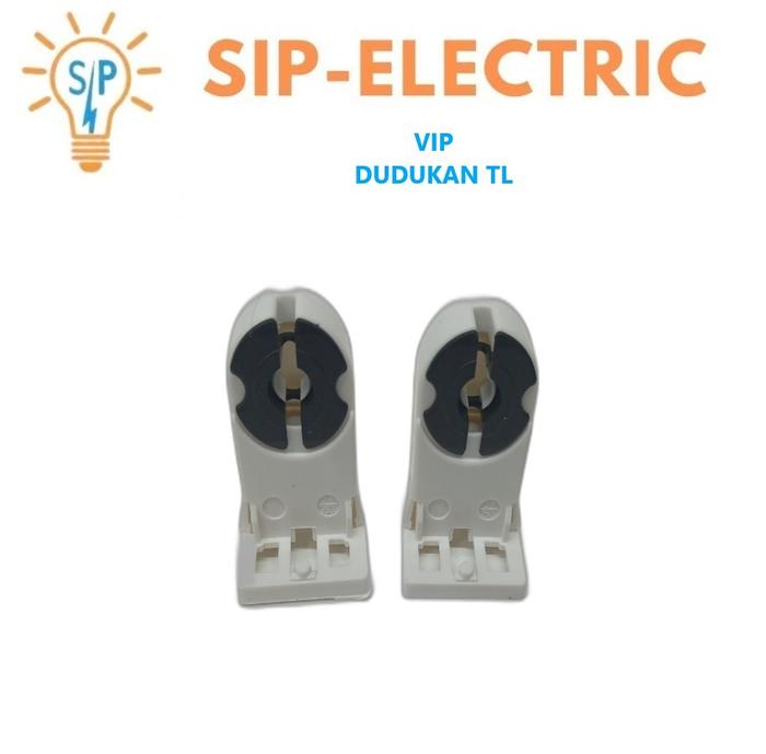 Jual VIP KAKI FITTING NEON TL T8 / DUDUKAN KUPING TL T08 LED SEPASANG ...