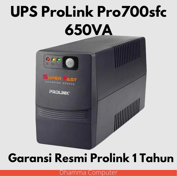 Jual UPS ProLink Pro700sfc 650VA 700sfc Garansi Resmi - Kota Bandung - Dhamma Computer | Tokopedia