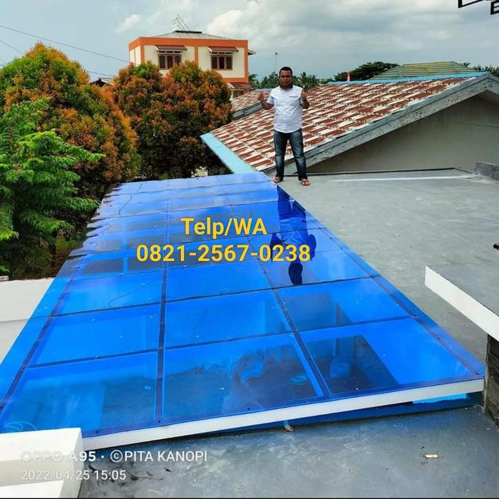 Jual kanopi akrilik solarflat canopy atap solar plat acrylic kaca ...
