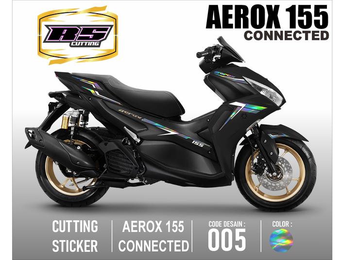 Jual Cutting Sticker Yamaha Aerox 155 Connected New 2021 Stiker AEROX ...
