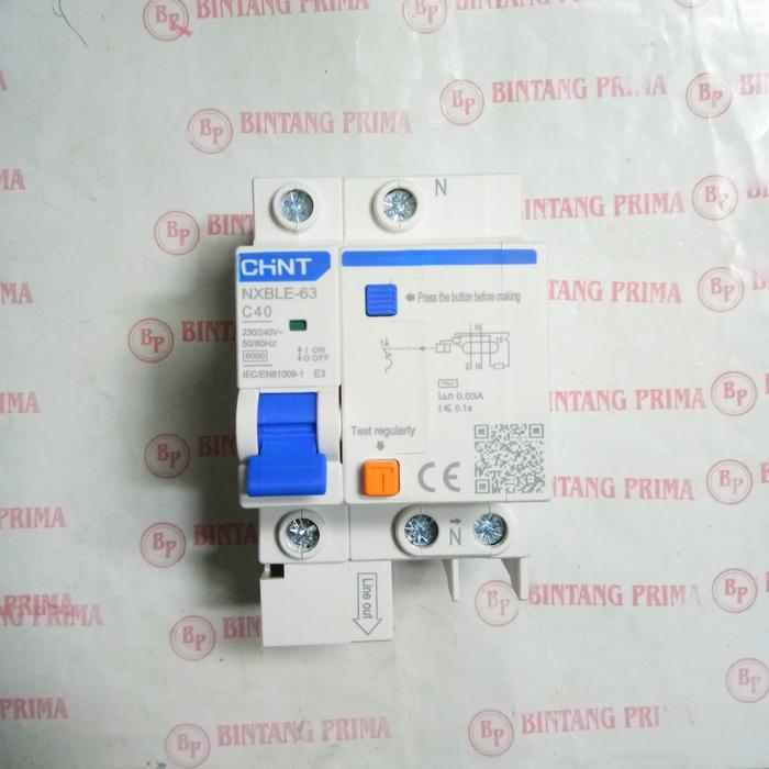 Jual RCCB / ELCB / RCBO 2P 40A-60A Tipe NXBLE-63 1P+N 6 Ka Merk CHINT - Jakarta Pusat - bintang ...