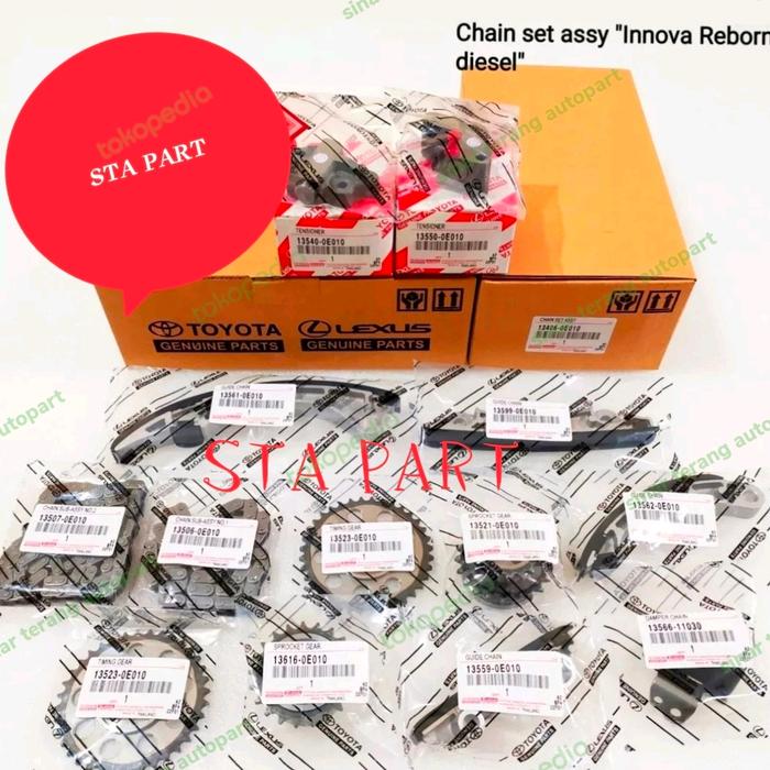 Jual Timing Chain Set Hilux Revo 1GD 2GD/Inova Reborn/Fortuner VRZ ...