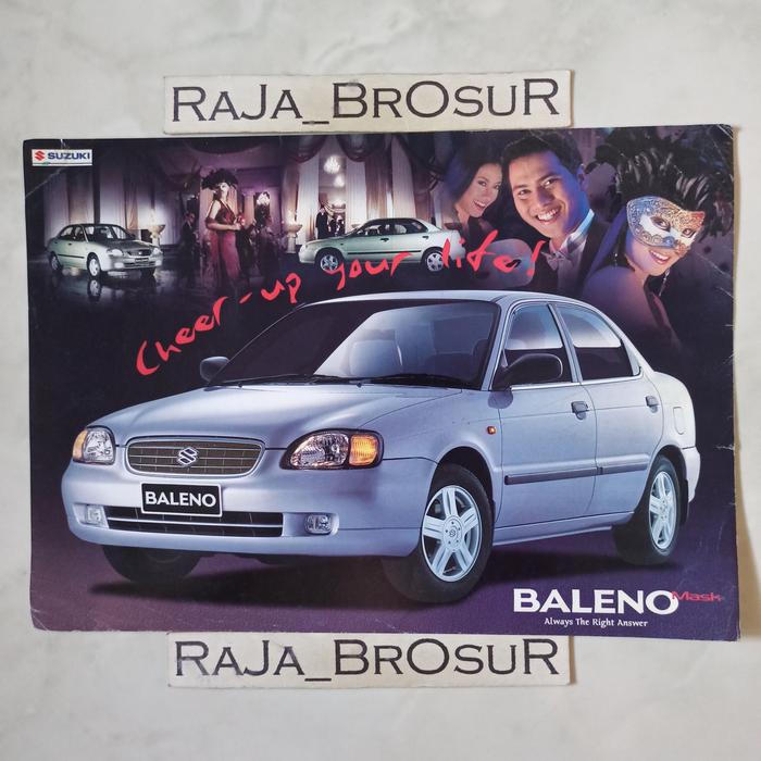 Jual Poster brosur katalog flyer jadul lawas Suzuki Baleno Mask 2001 ...