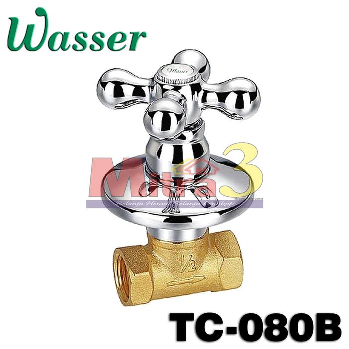 Jual Wasser Shower Valve TC-080B 1/2" / Stop Keran Kran Tanam TC 080 B ...