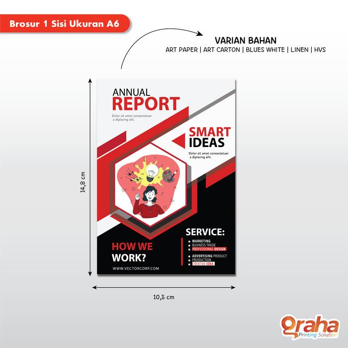 Jual Cetak Brosur, Leaflet, atau Flyer A6 Full Color 1 Sisi - Art Carton 260 - Kota Tangerang ...