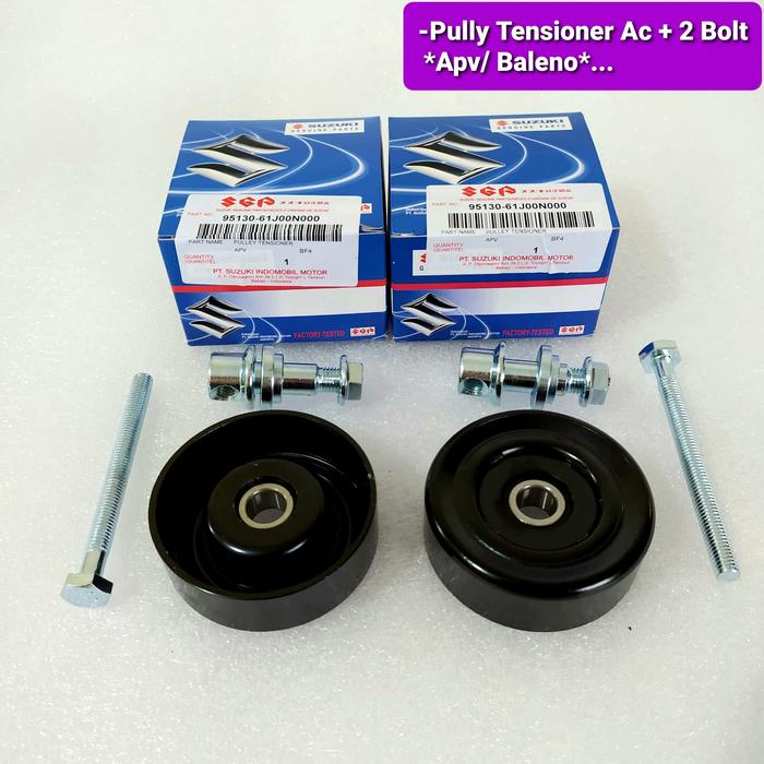 Jual Poli Bearing / Pulley Tensioner AC + Bolt 2 - Suzuki APV / Baleno ...