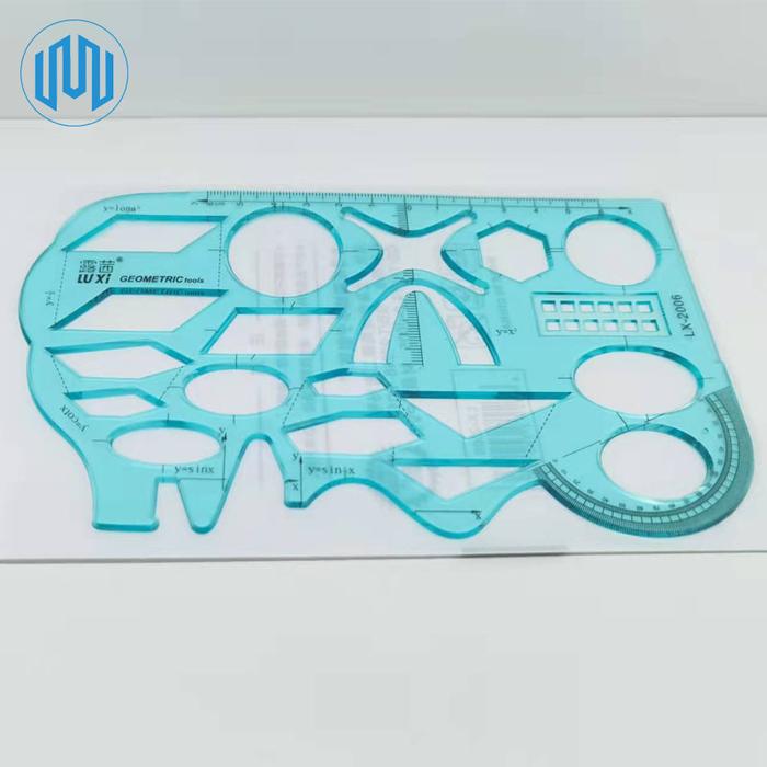 Jual Penggaris Geometri Multifungsi Bangun Datar Ruang Matematika ...