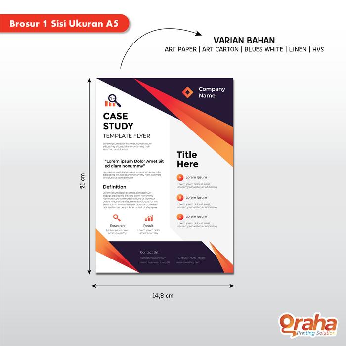 Jual Cetak Brosur, Leaflet, atau Flyer A5 Full Color - Art Carton 360 - Kota Tangerang - Graha ...