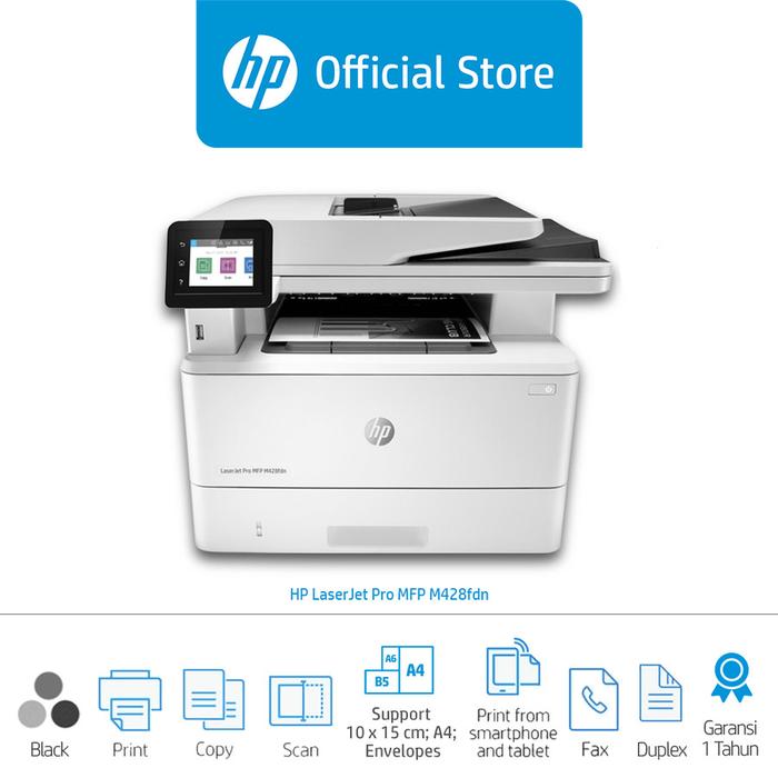 Jual Printer HP LaserJet Pro MFP M428fdn Mono/Print Scan Copy Fax ...