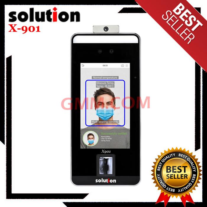 Jual SOLUTION X901 - MESIN ABSENSI SIDIK JARI - SCAN WAJAH - DETEKSI ...