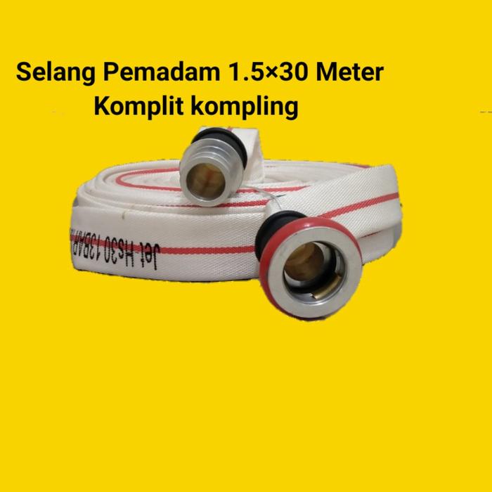 Jual selang pemadam kebakaran 1.5 inch 30 Meter komplit Kompling ...