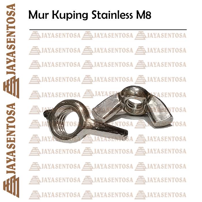 Jual Mur kuping Stainless M8 / Wing Nut sus 304 ss 304 - Jakarta Pusat ...