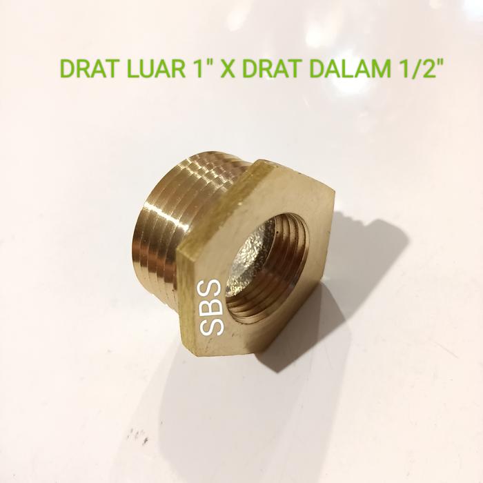 Jual Neple sok sambung drat luar 1" x drat dalam 1/2" / Vlok ring 1"x1/2" - Kota Tangerang ...
