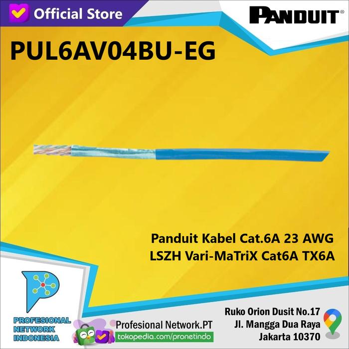 Promo Panduit PUL6AV04BU-EG Kabel Cat.6A 23 AWG LSZH Vari-MaTriX Cat6A ...