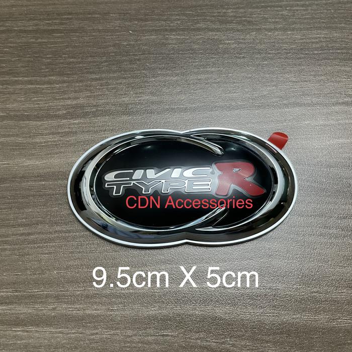 Jual Emblem Civic Type R/Logo Civic Type R/Emblem Honda Civic Type R ...