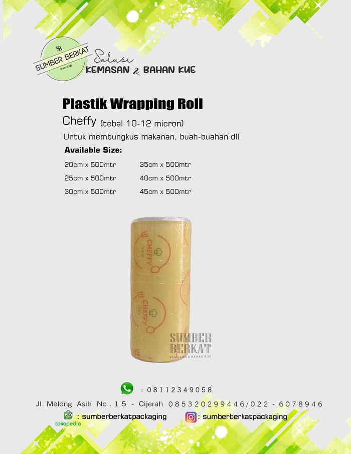 Jual Plastik Wrapping Makanan / Cheffy / Plastik Wrap 20 x 500m - Kota ...