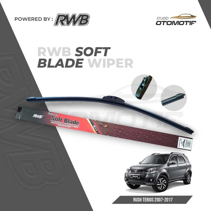 Jual RWB S52 WIPER RUSH TERIOS 2007-2017 SOFT FRAMELESS WINDSHIELD CAR ...