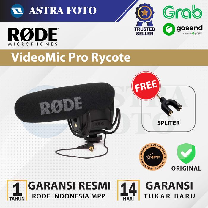 Promo Rode Videomic Pro Rycote Microphone - Mic DSLR Mirrorless ...