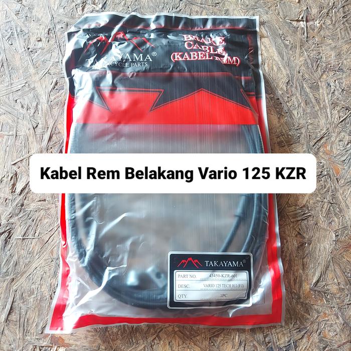 Jual Kabel Rem Belakang Cable Brake + Mur Vario 125 Techno Old Non CBS ...