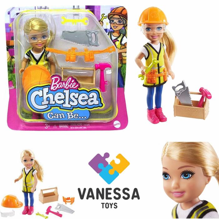 Jual Barbie Can Be Career Construction Worker Original Mattel - Jakarta ...