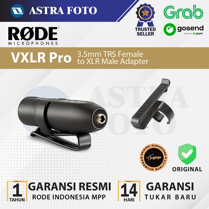 Promo Rode VXLR Pro VXLRPro 3.5mm TRS Female to XLR Male Adapter ...