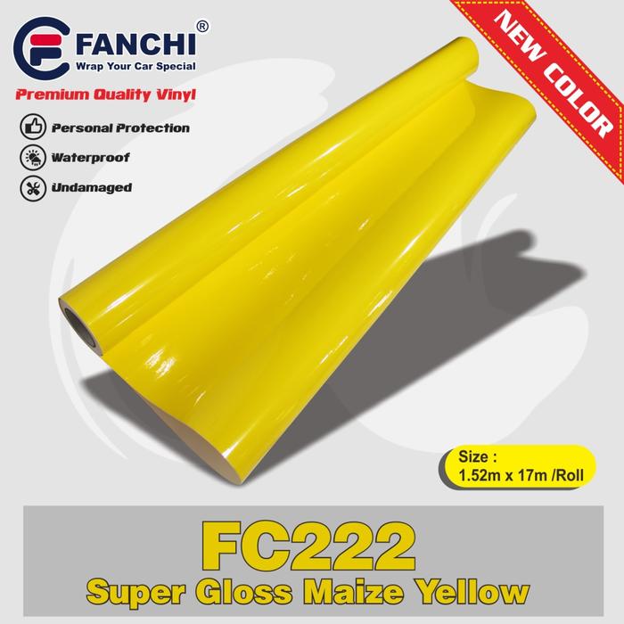 Jual Sticker Premium Super Glossy Fanchi 50cm (rol) - Maize Yellow ...