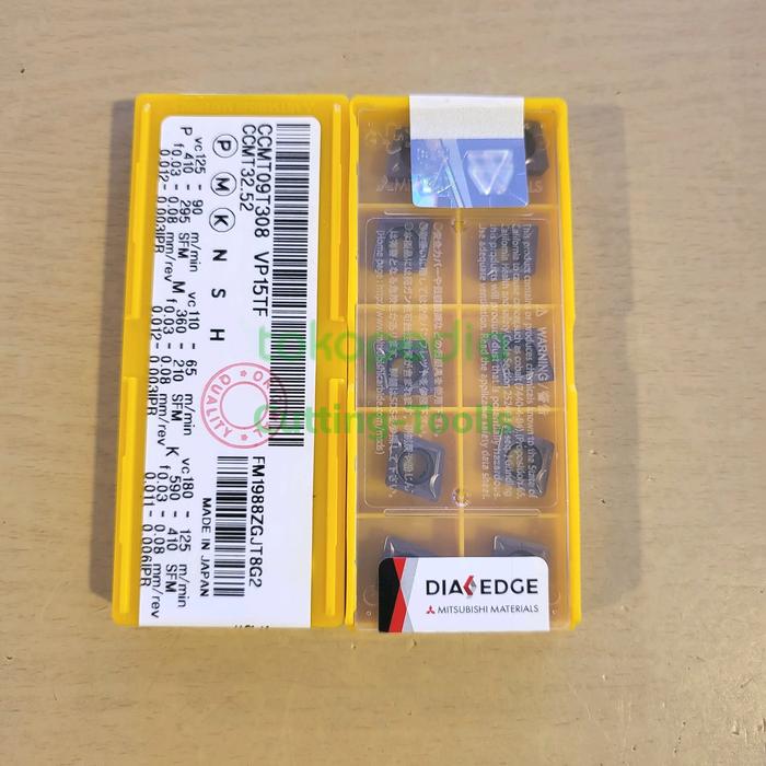 Jual INSERT CCMT 09T308 VP15TF MITSUBISHI ORIGINAL INSERT BUBUT CCMT 09 ...