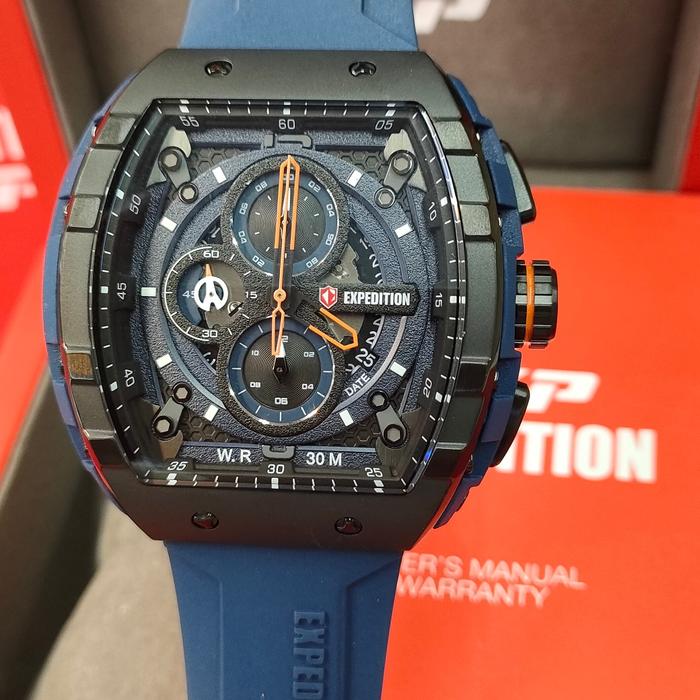 Jual Jam Pria ORIGINAL EXPEDITION EXP E 6782 M All Stainless - Biru ...