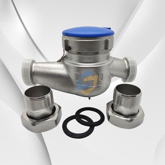 Jual FLOW METER STAINLESS STEEL DN40 (1 1/2 INCH) SCREW/DRAT - SS 304 ...