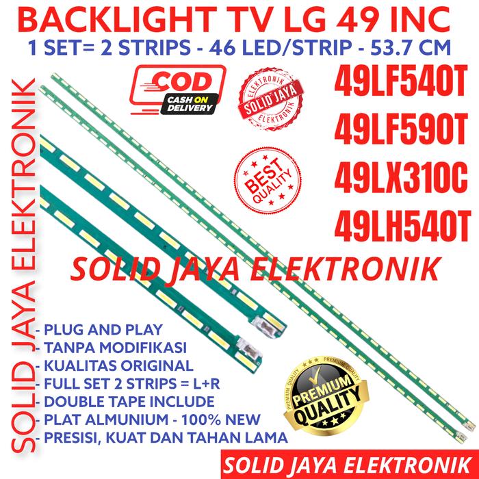 Jual BACKLIGHT TV LG 49 INCH 49LH540 49LH540T LAMPU BL LED TV IN 49LH ...