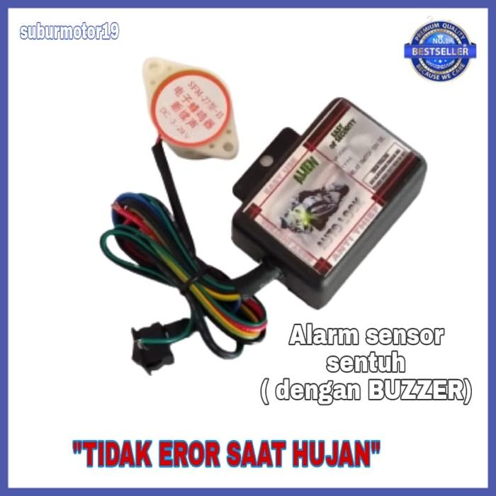 Jual Alarm Motor Sensor Sentuh Jari Plus Buzzer - Kab. Cilacap - SUBUR ...