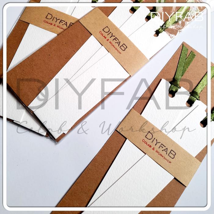 Jual Watercolor Paper Bookmark Pembatas Buku Polos Kertas Cat Air ...