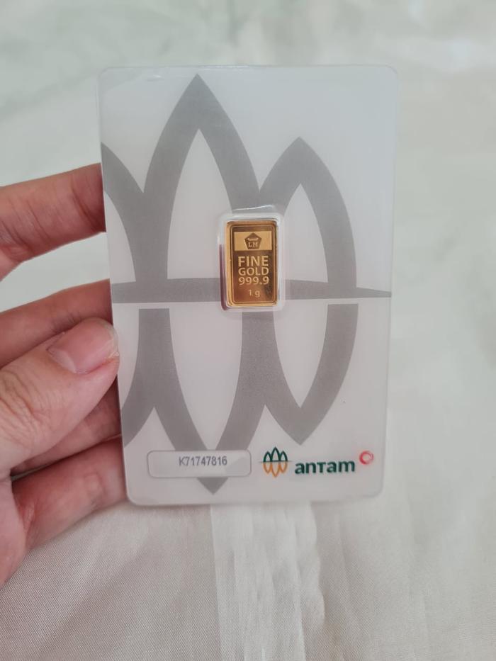 Jual 1 Gram ANTAM LM Logam Mulia Emas Batangan Investasi Press Redmark ...