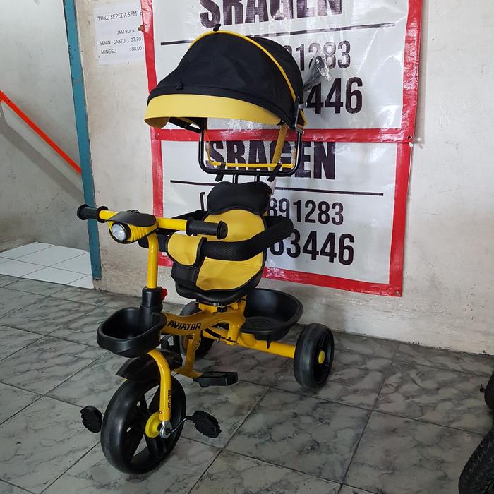 Jual sepeda anak roda 3 aviator 7713 kuning hitam - Kab. Sragen ...